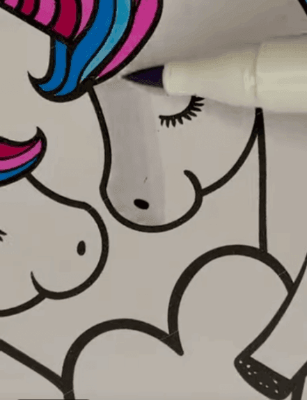 Unicorn Couple Holding Heart Valentine Coloring Page - Mindset Flow